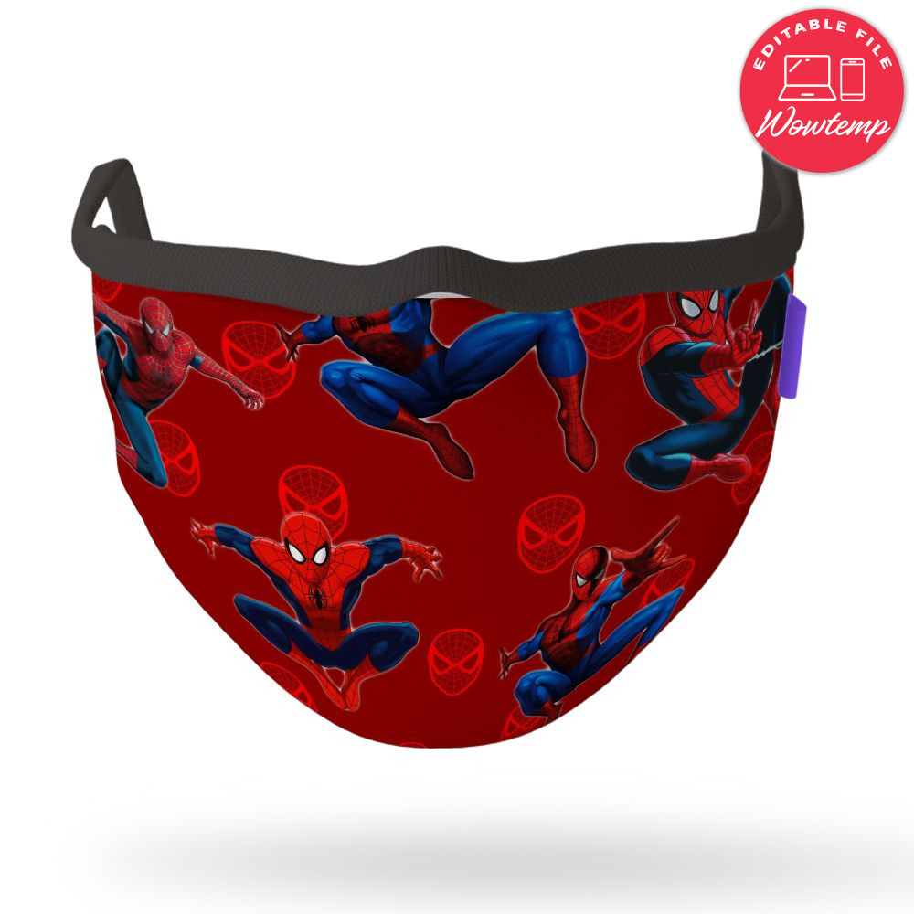 Printable SpiderMan Face Mask Digital File Instant Download | Wowtemp