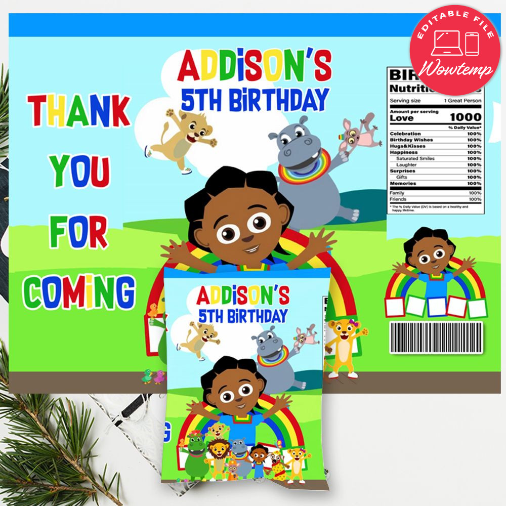 Akili and Me Chip Bag Digital File Printable DIY | Wowtemp
