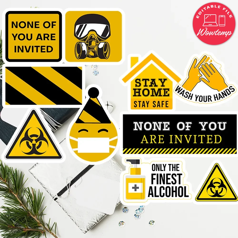 Printable Quarantine Graduation Table Decoration Templates DIY | Wowtemp