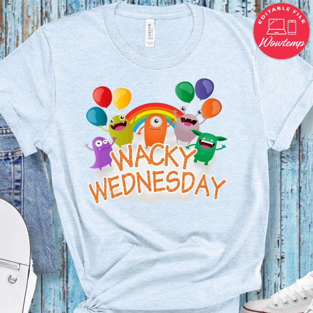 Wacky Wednesday Inspired PNG file template | Wowtemp
