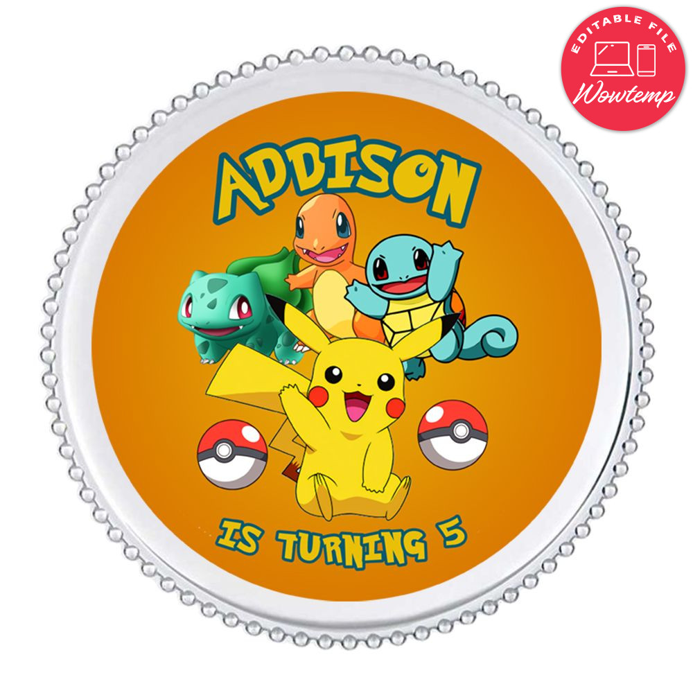 Pokemon Go Charger Plate Label Template DIY | Wowtemp