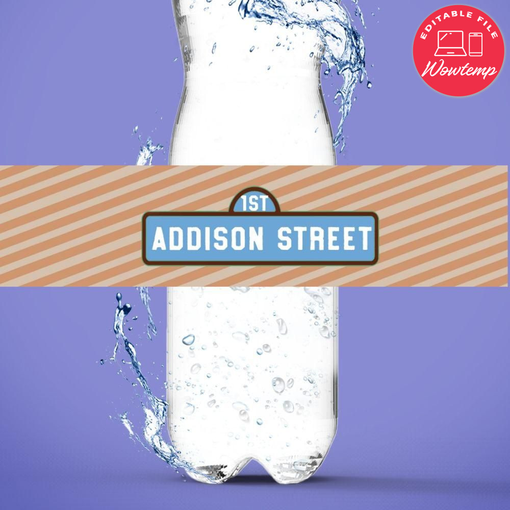 Cookie Monster Bottle Label Template to Print at Home | Wowtemp