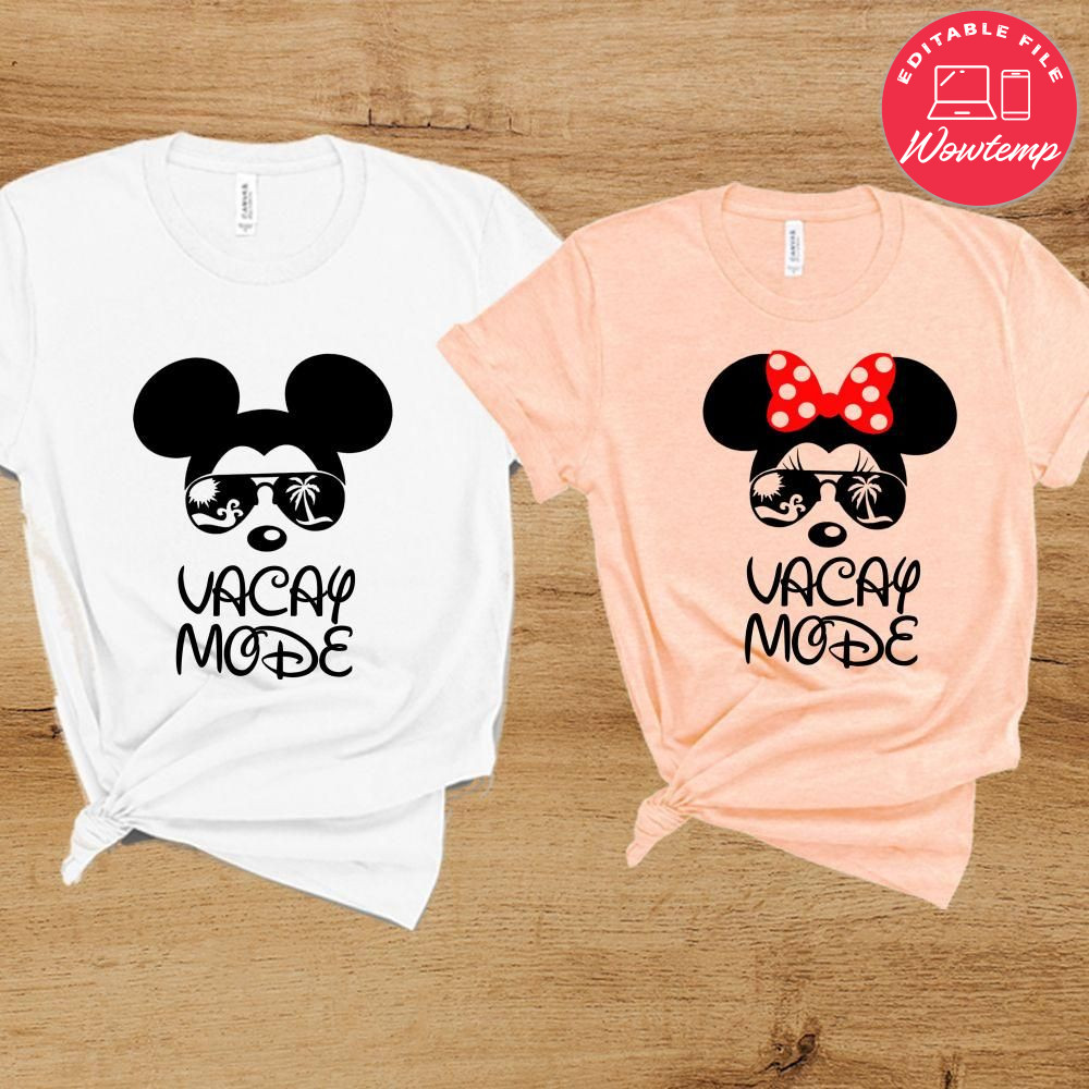 Disney Family Trip Vacay Mode PNG file template | Wowtemp