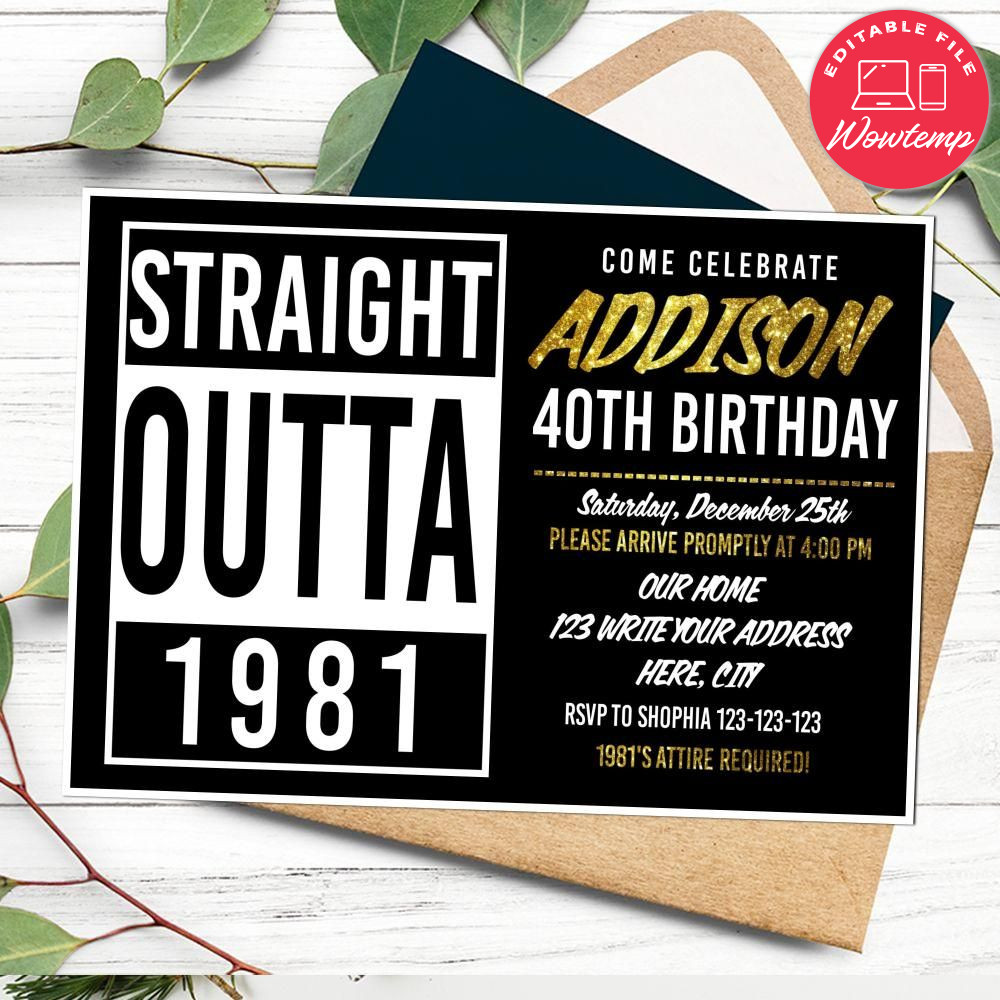 Homies party Invitation Customizable Template DIY | Wowtemp