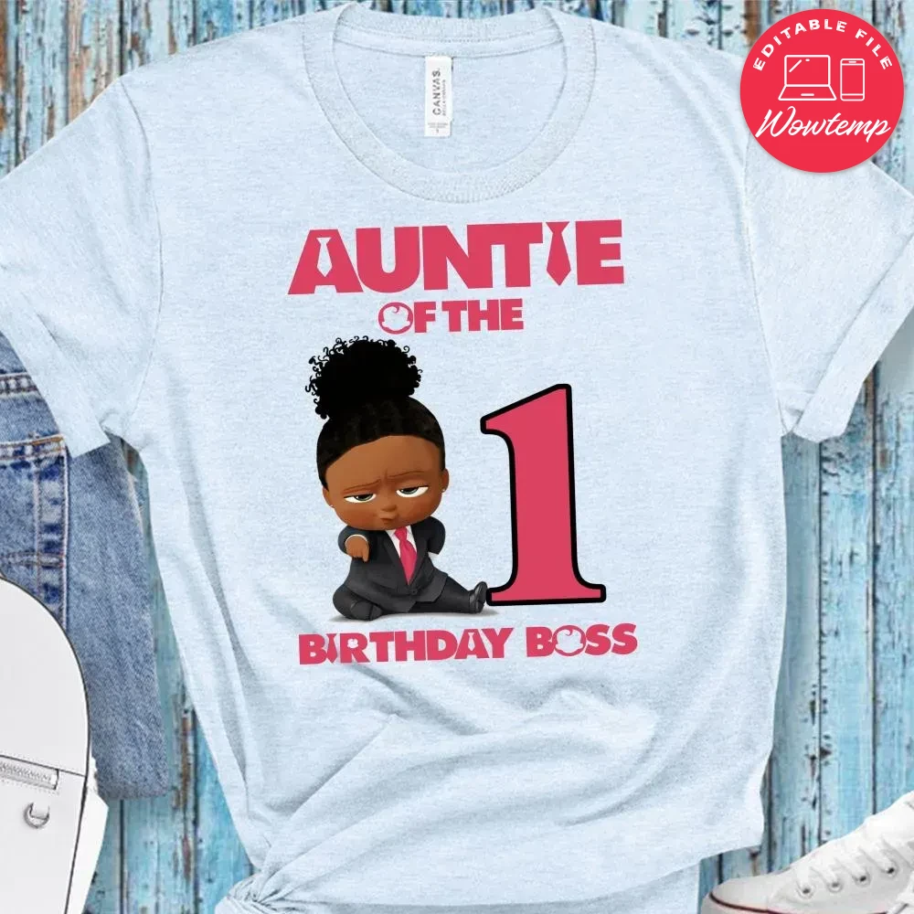 African Girl boss baby auntie T-Shirt | Wowtemp