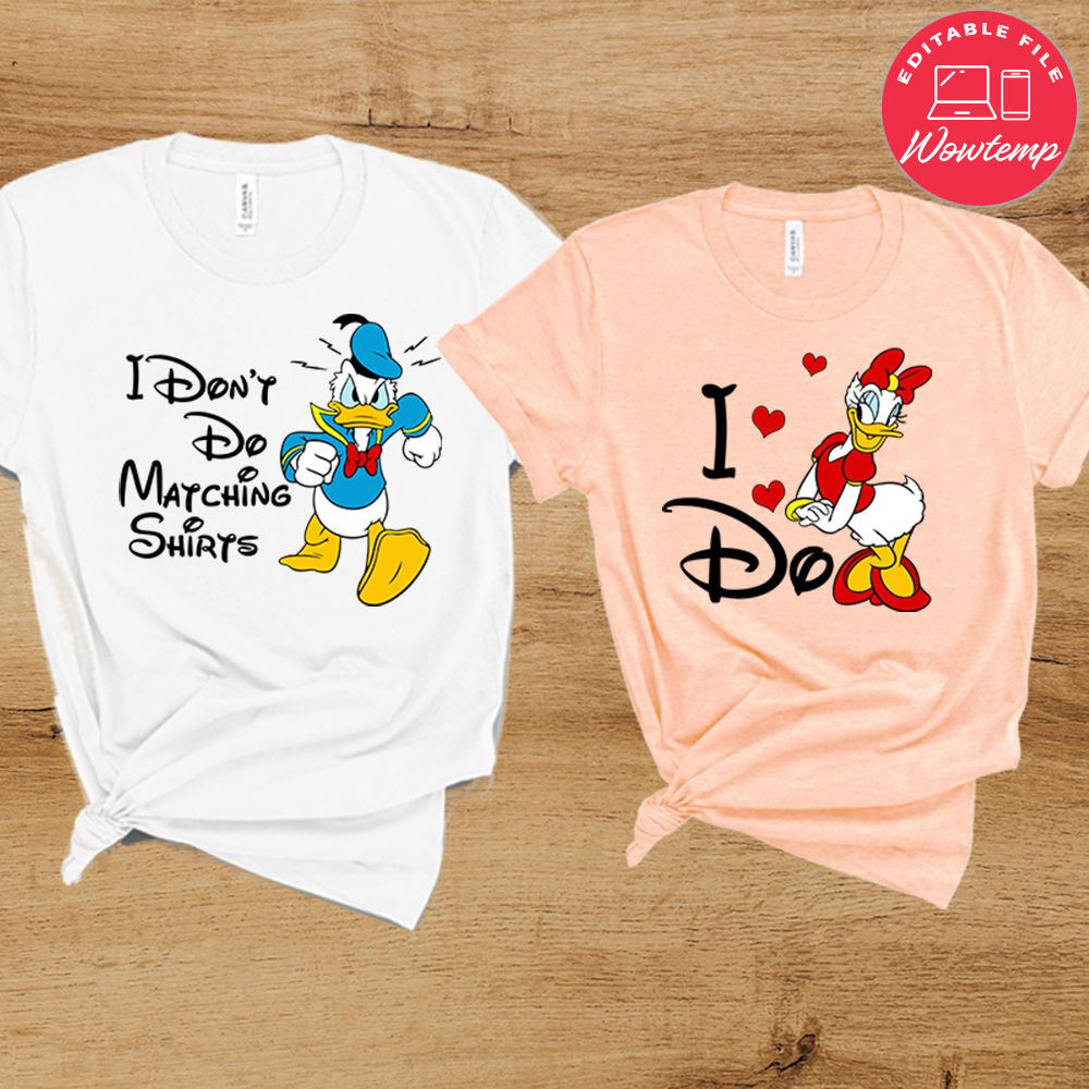 I dont do matching shirts Donald Duck and Daisy Duck Couple Match | Wowtemp