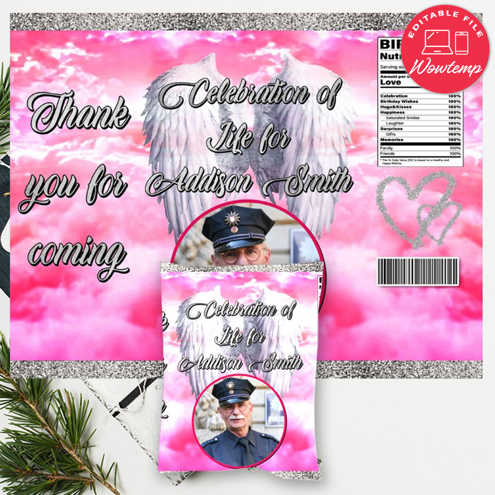 Memorial Chip Bag Digital File Printable DIY | Wowtemp