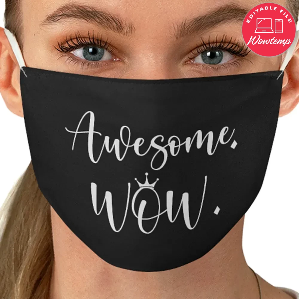 Awesome WOW Face Mask - King George from Hamilton Face Mask | Wowtemp