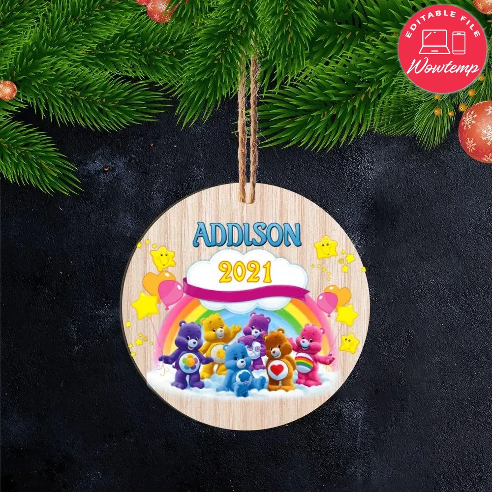 Care Bear Christmas Wood Ornament Gift | Wowtemp