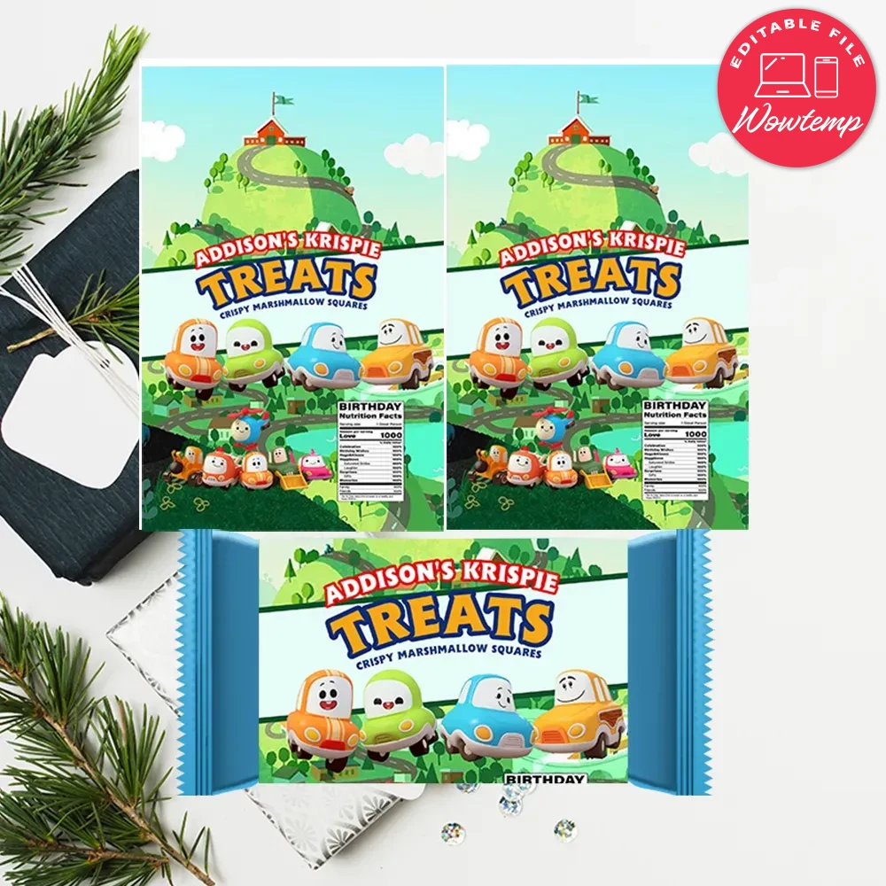 Go go cory carson Rice Krispie Treat Digital File Printable DIY | Wowtemp