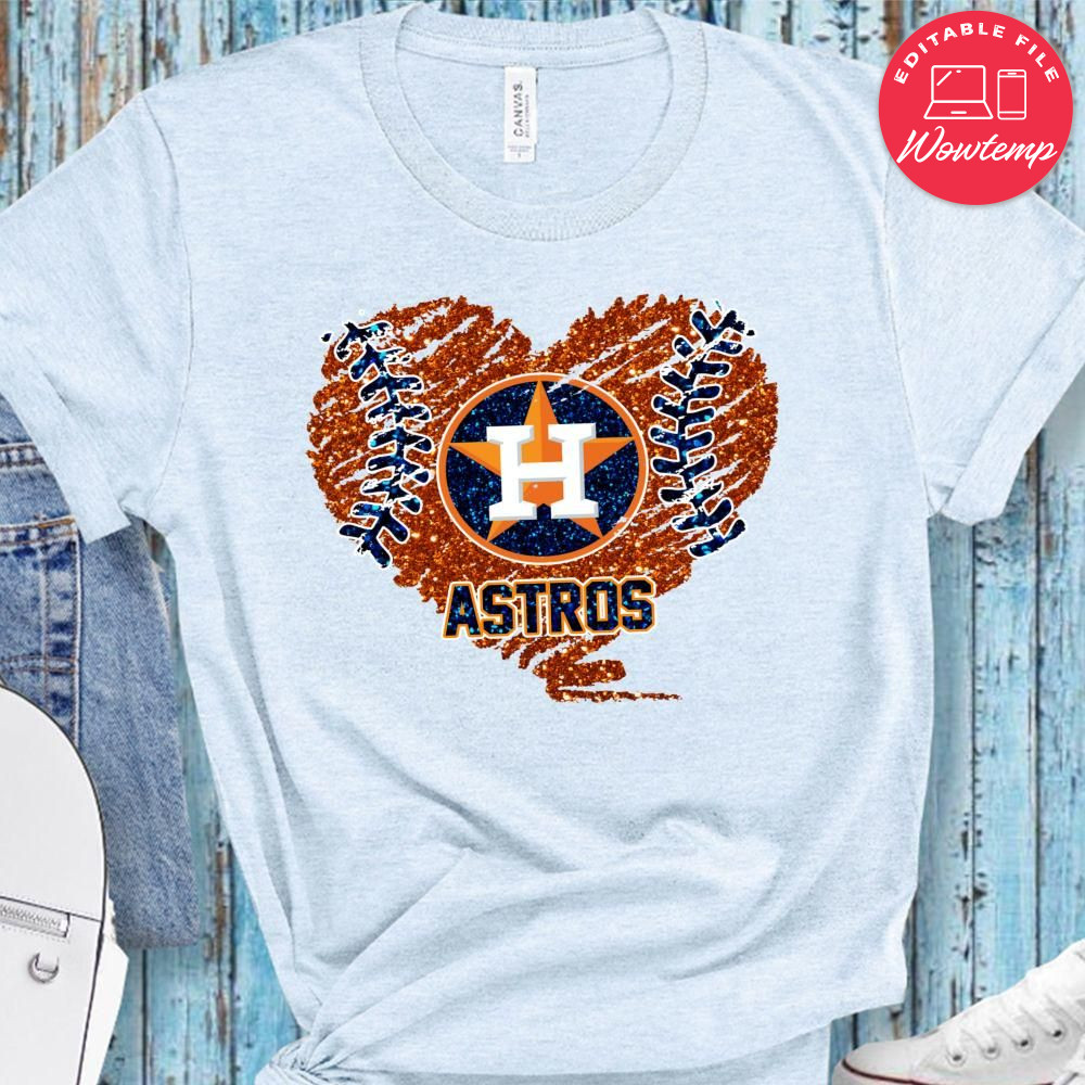 Houston Astros Heart Flag PNG file template | Wowtemp