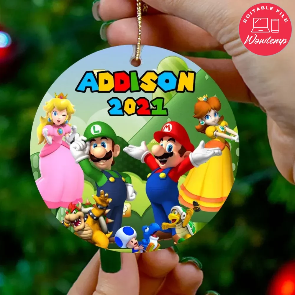 Super Mario Christmas Ornament Gift | Wowtemp