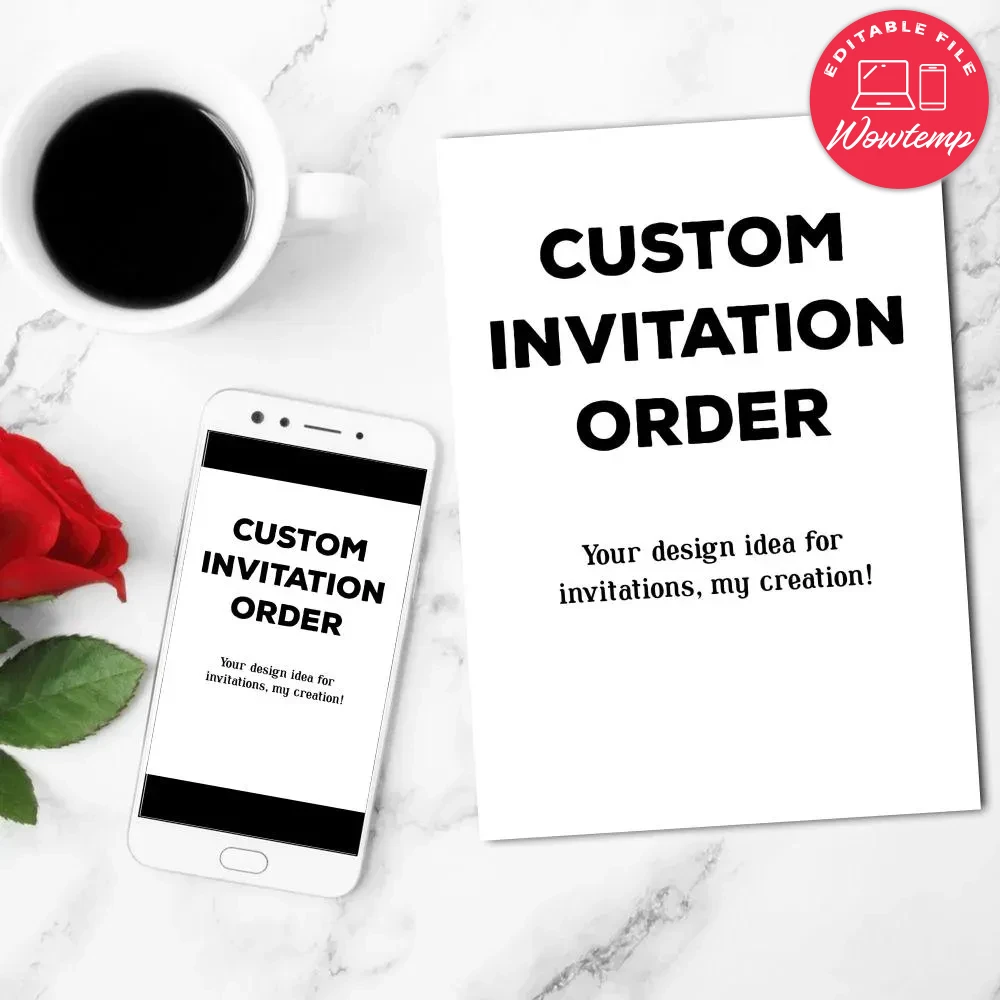 Custom Order Invitation Request | Wowtemp Custom Order Invitation Request | Wowtemp