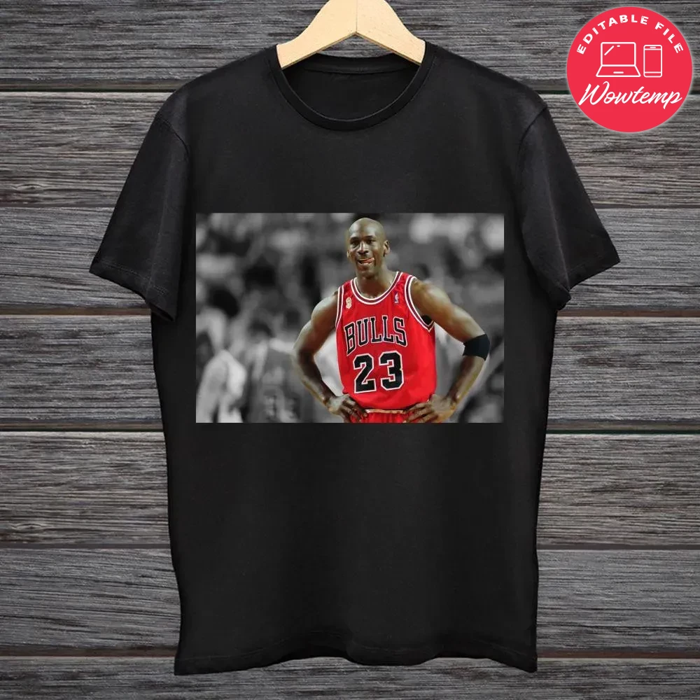 Printable Michael Jordan Shirt Template Instant Download | Wowtemp