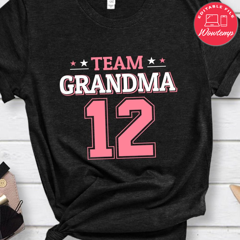 Team Grandma 12 Shirt | Wowtemp