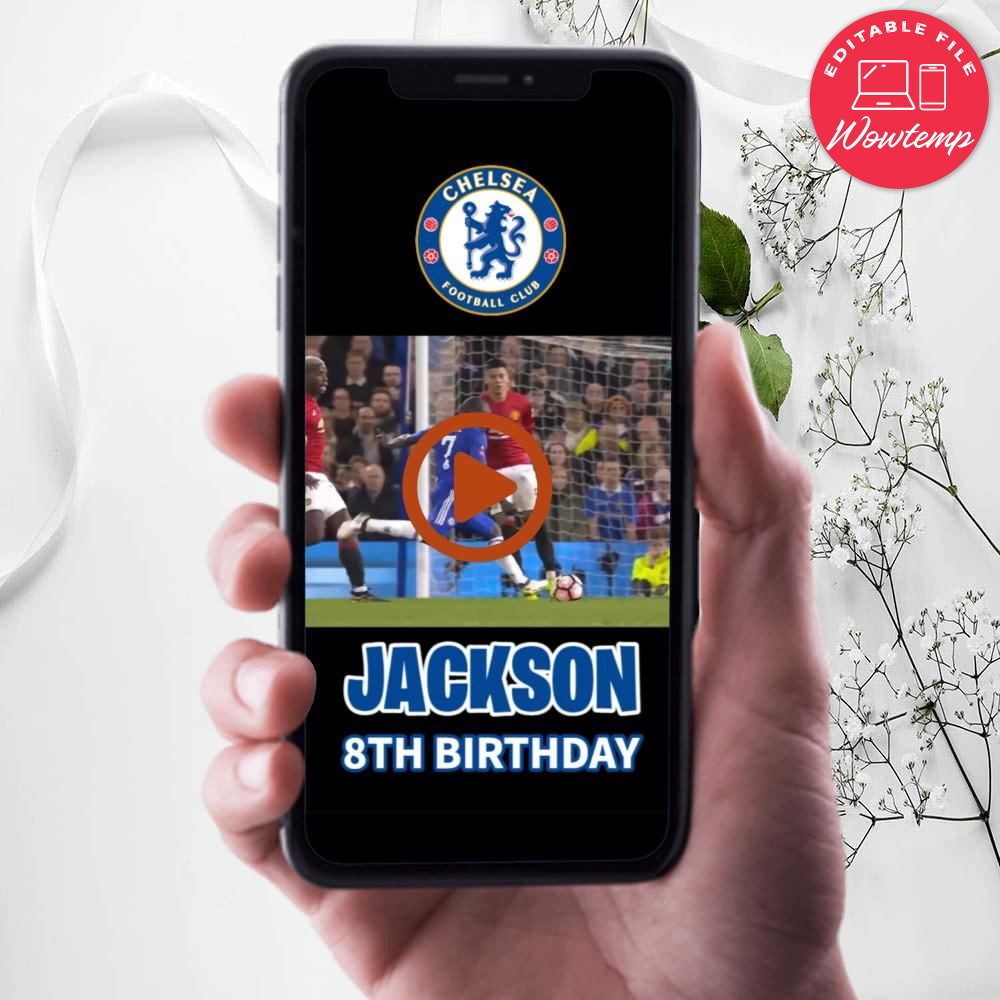 Chelsea Invitation Digital Template Instant Download | Wowtemp