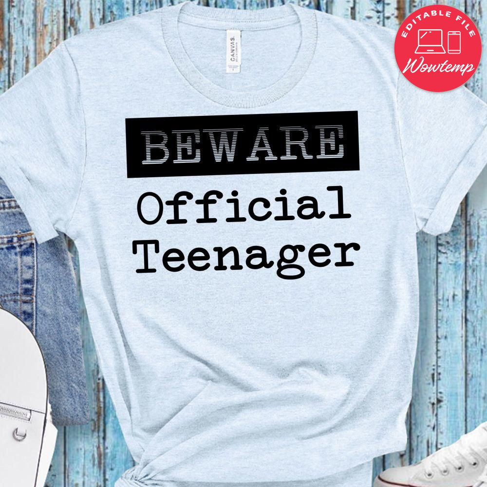 Beware official teenager PNG file template | Wowtemp