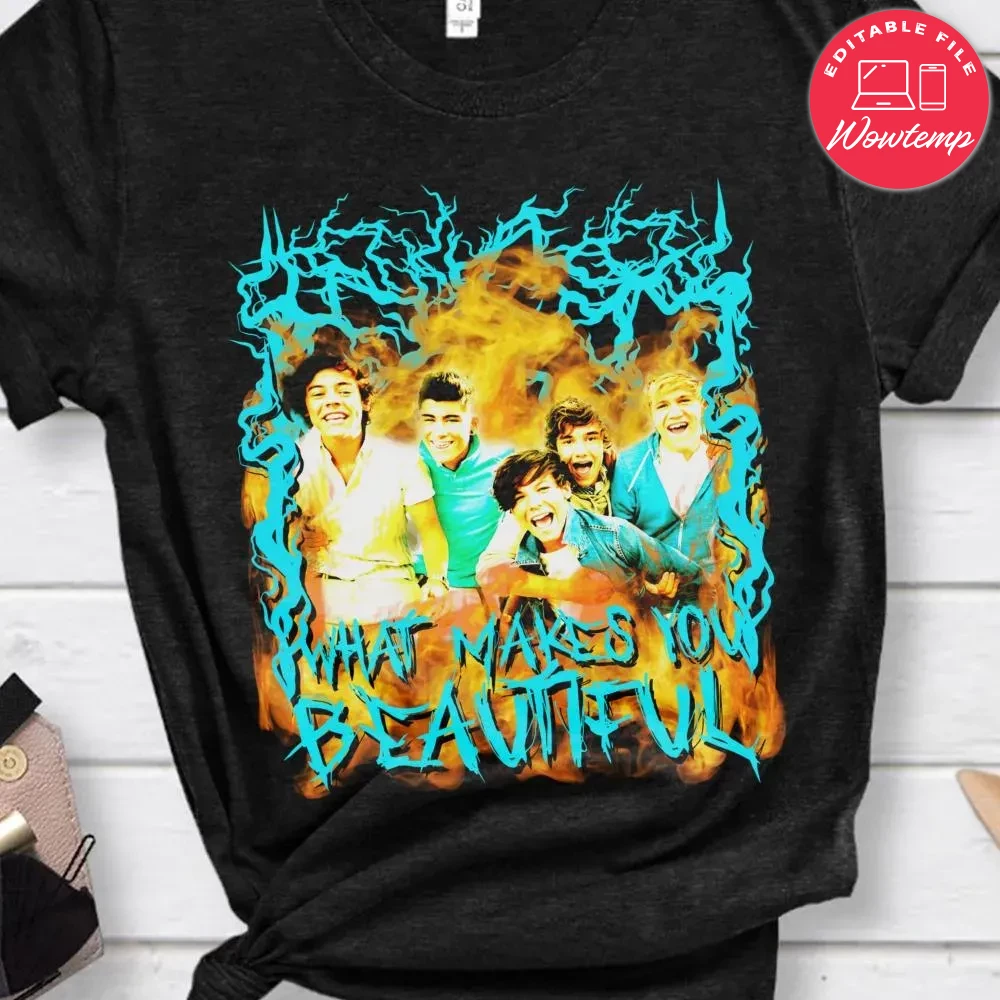 Heavy Metal One Direction Black Classic Unisex T-Shirt | Wowtemp
