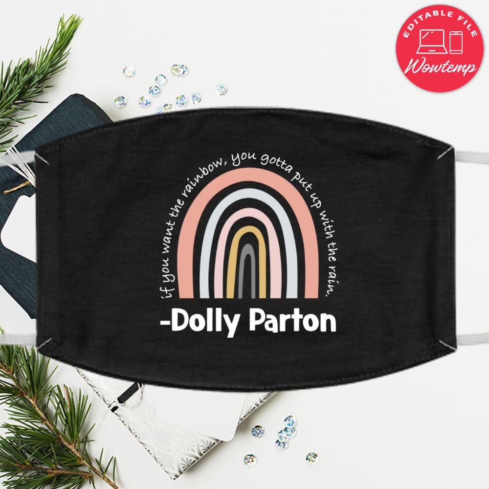Dolly Dolly Parton Country Music Country Concert Fabric Face Mask | Wowtemp