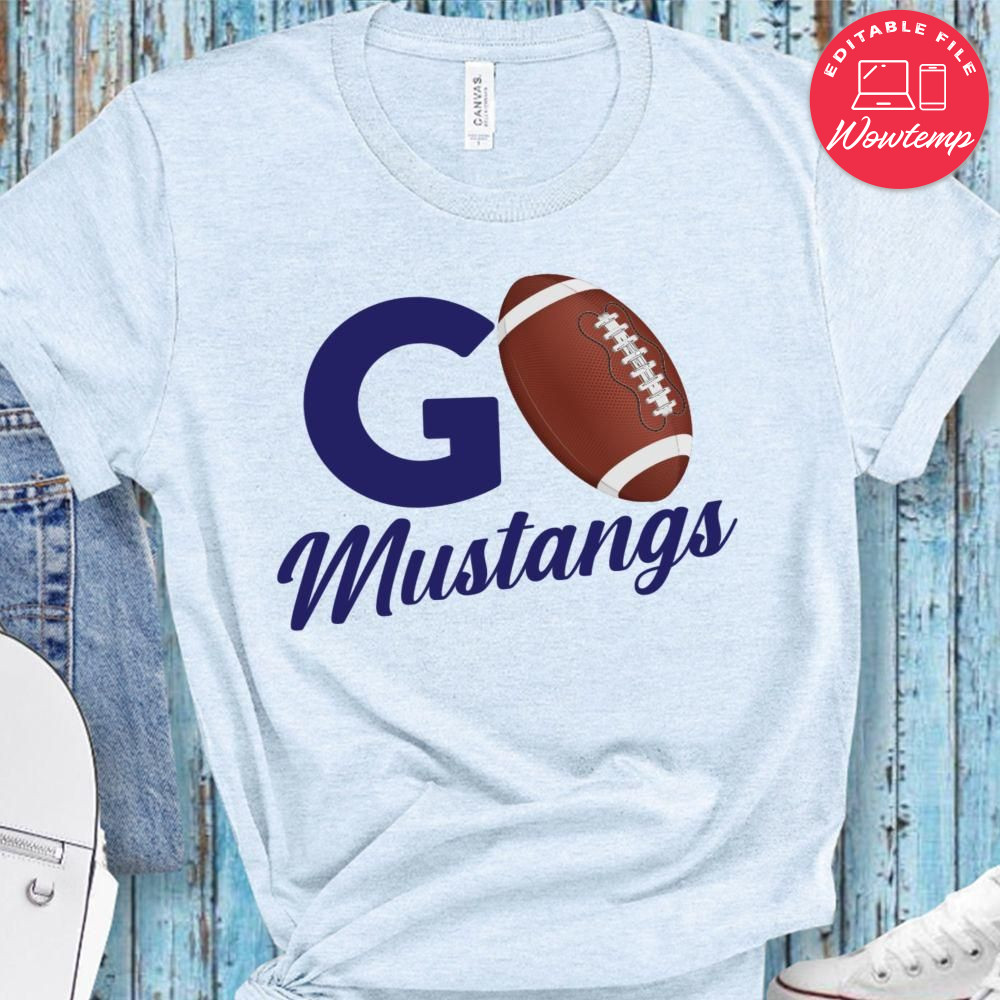 Go Mustangs PNG file template | Wowtemp