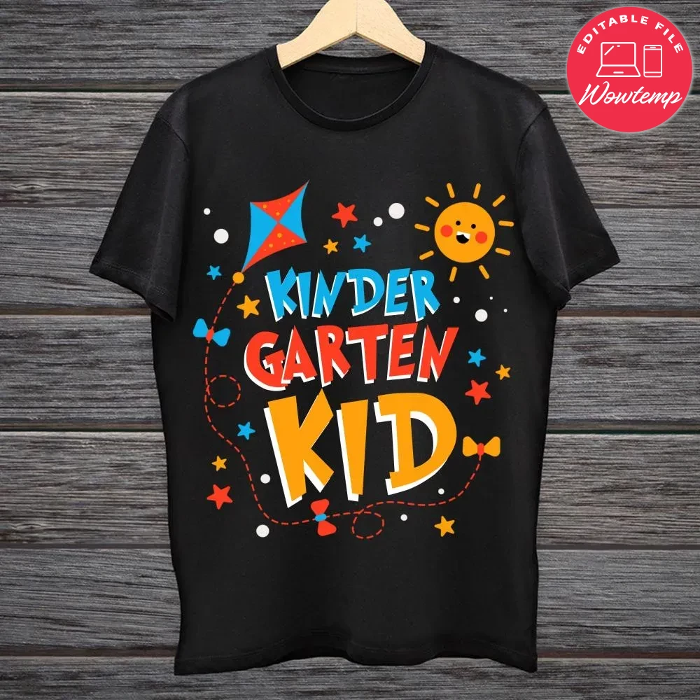 Kindergarten Kid Shirt SVG PNG file | Wowtemp