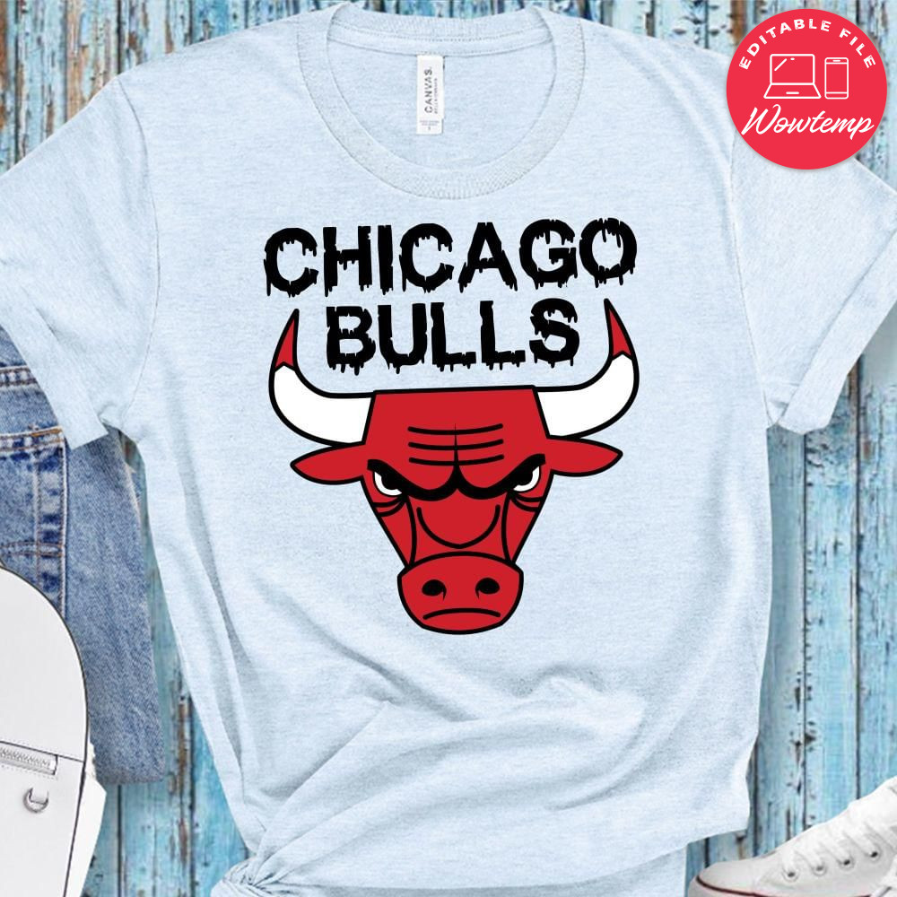 Drip Chicago Bulls logo PNG file template | Wowtemp