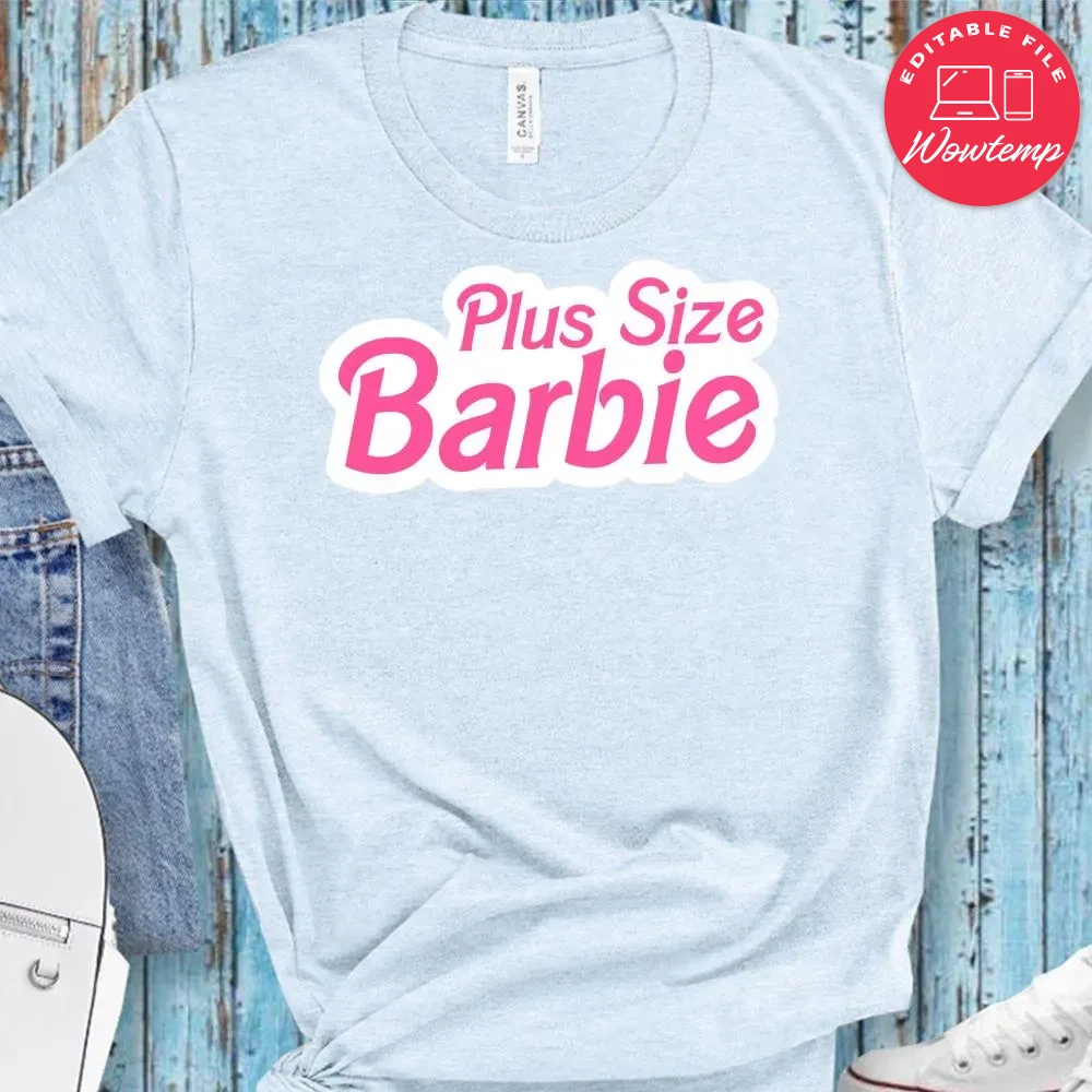 Plus Size Barbie PNG file template | Wowtemp