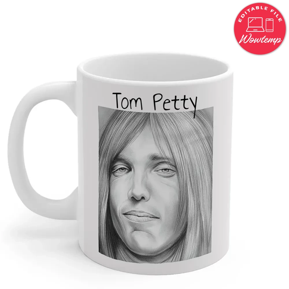 Tom Petty Hand Draw Mug | Wowtemp