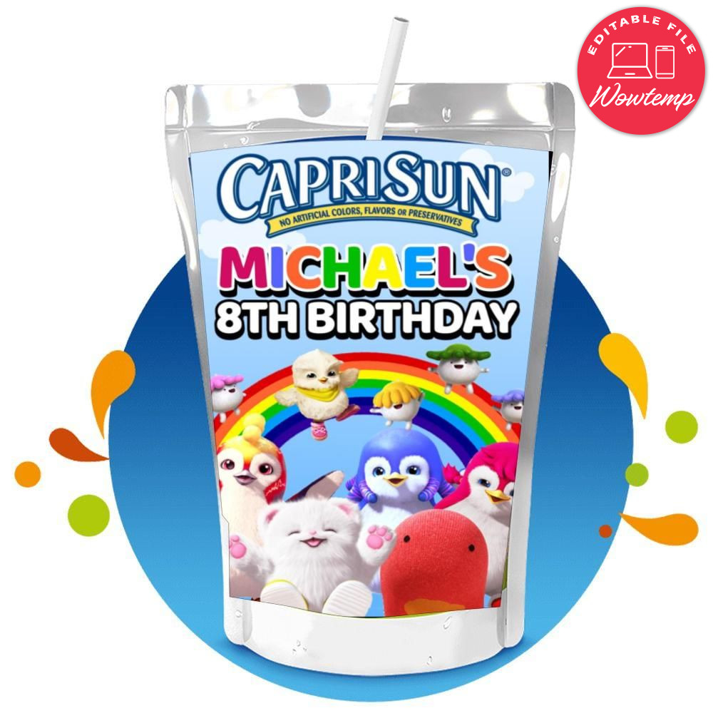 Badanamu Capri Sun Birthday Digital File Printable | Wowtemp