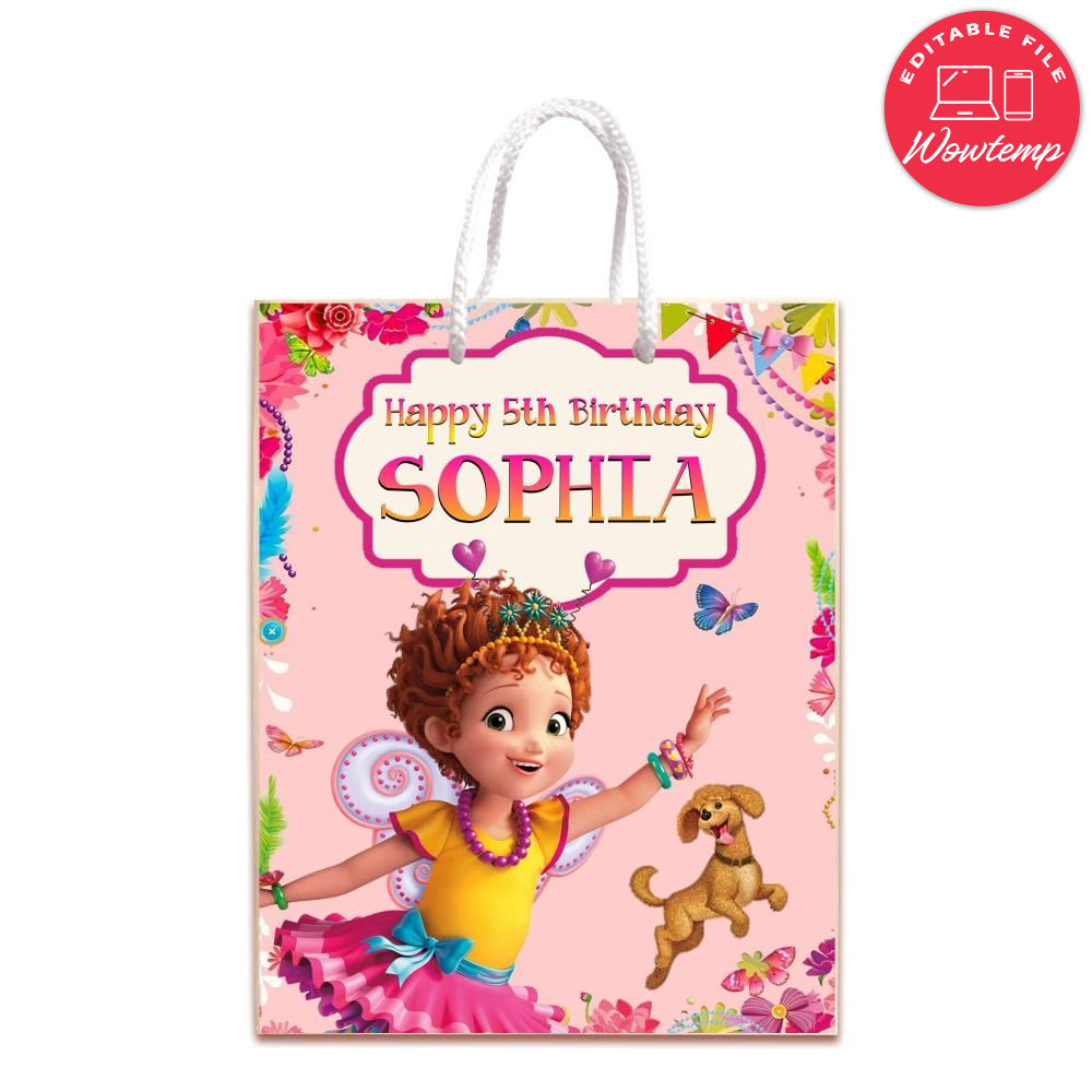 Fancy Nancy Gift Bag Label Template Printable DIY | Wowtemp