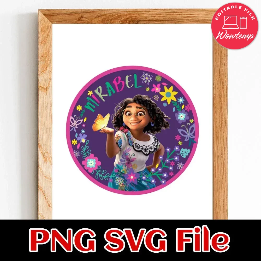 Mirabel Encanto PNG file template | Wowtemp