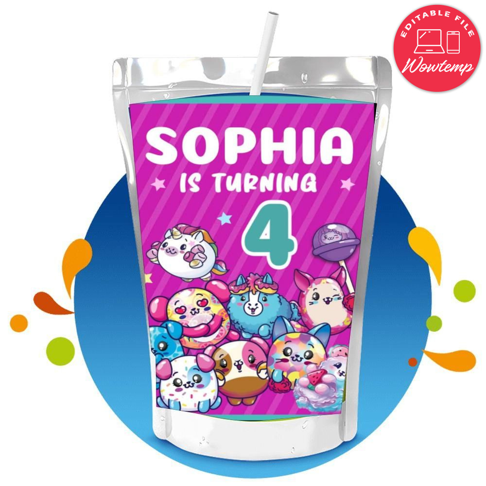 Pikmi pops Capri Sun Birthday Digital File Printable | Wowtemp