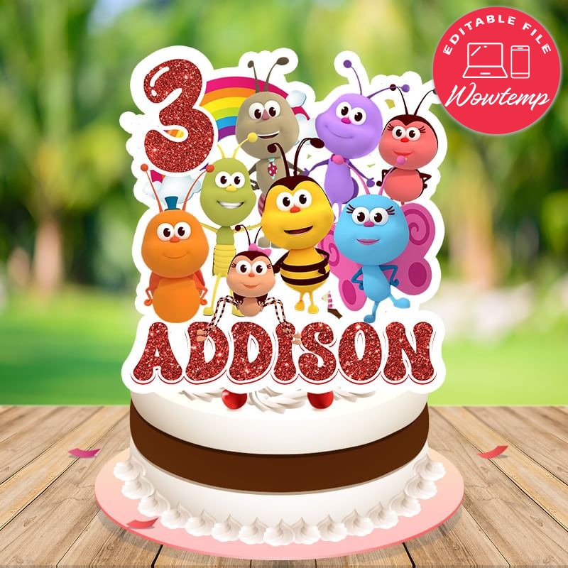 Bichikids Birthday Cake Topper Template Printable | Wowtemp