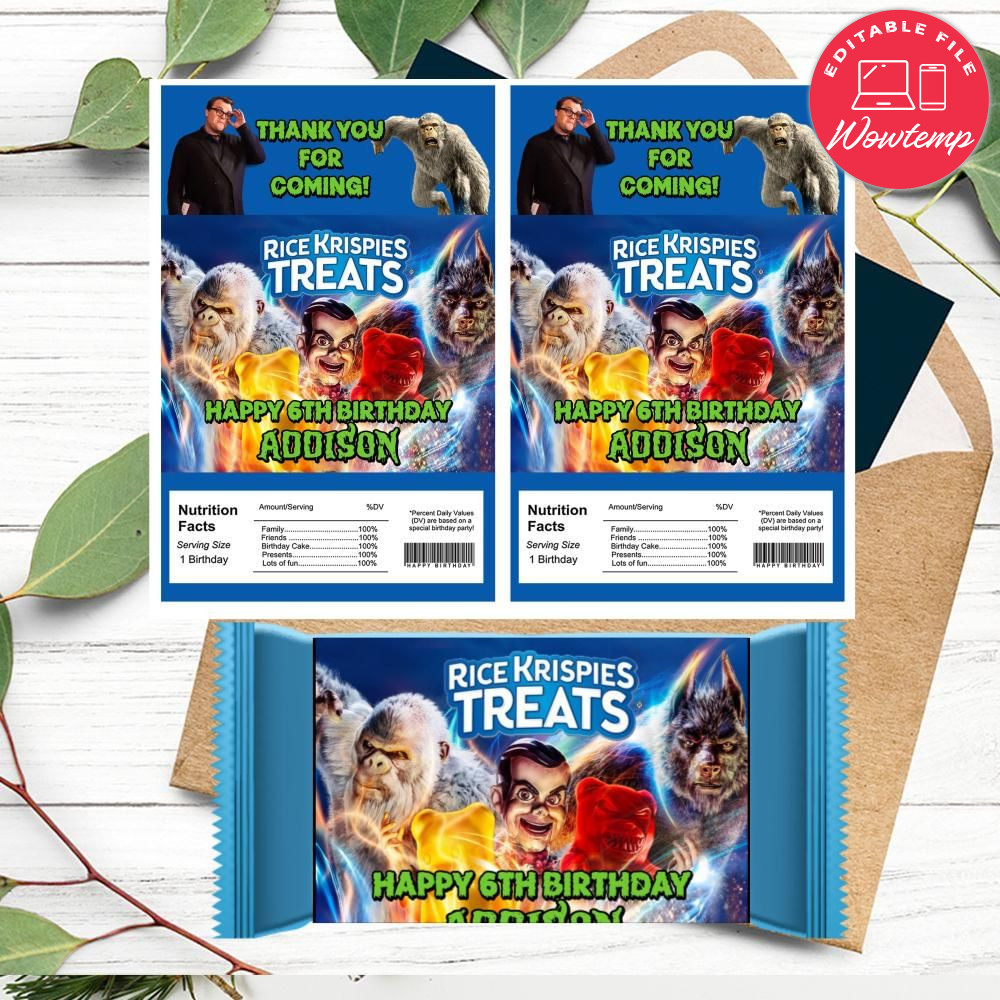 Goosebumps Rice Krispies Treats Template Printable | Zingtemp