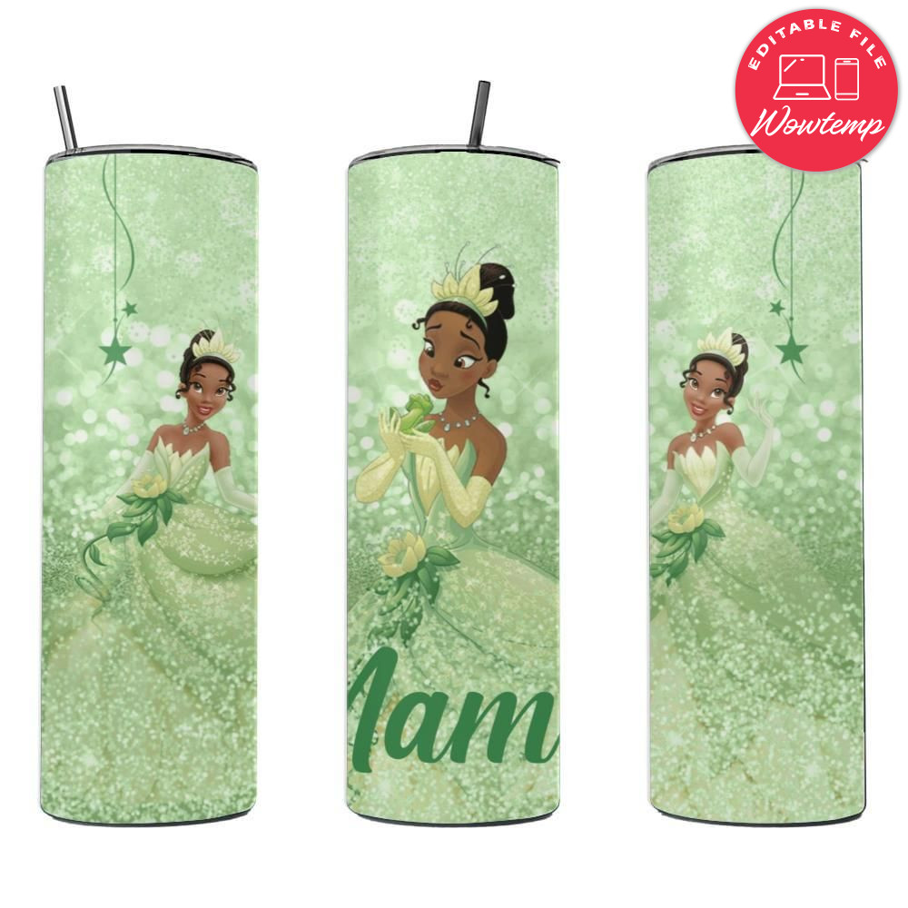 Tina Princess 20 oz skinny tumbler Customizable | Wowtemp