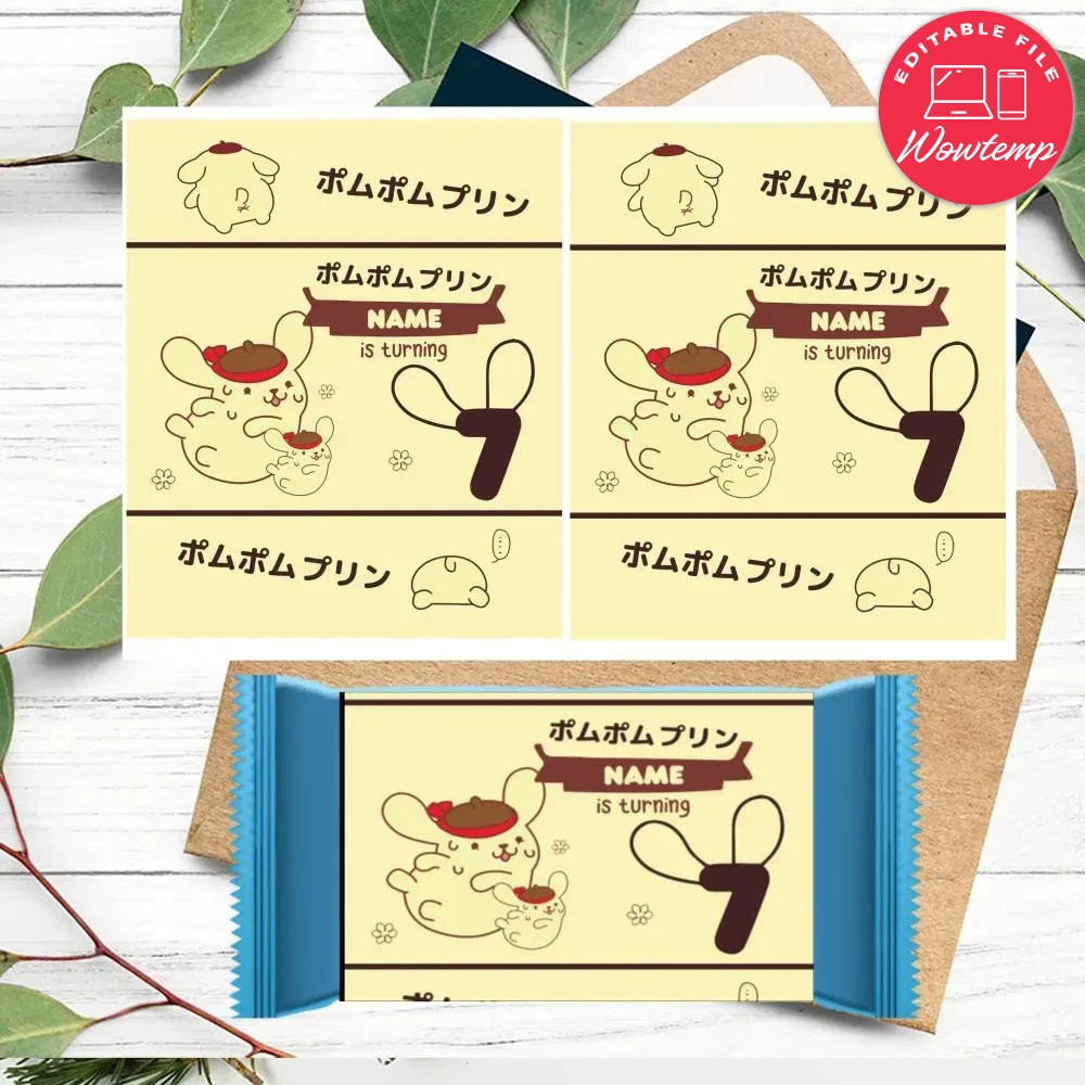 Pompompurin Rice Krispies Treats Template Printable DIY | Wowtemp