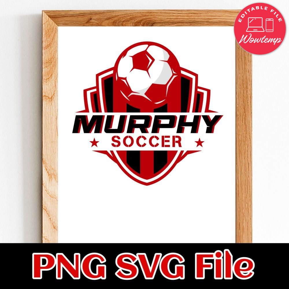 Murphy soccer SVG PNG | Wowtemp