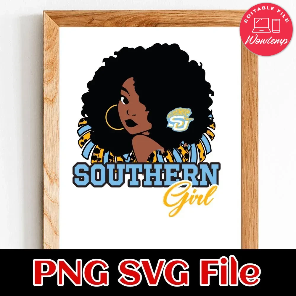 Southern Girl PNG SVG file template | Wowtemp