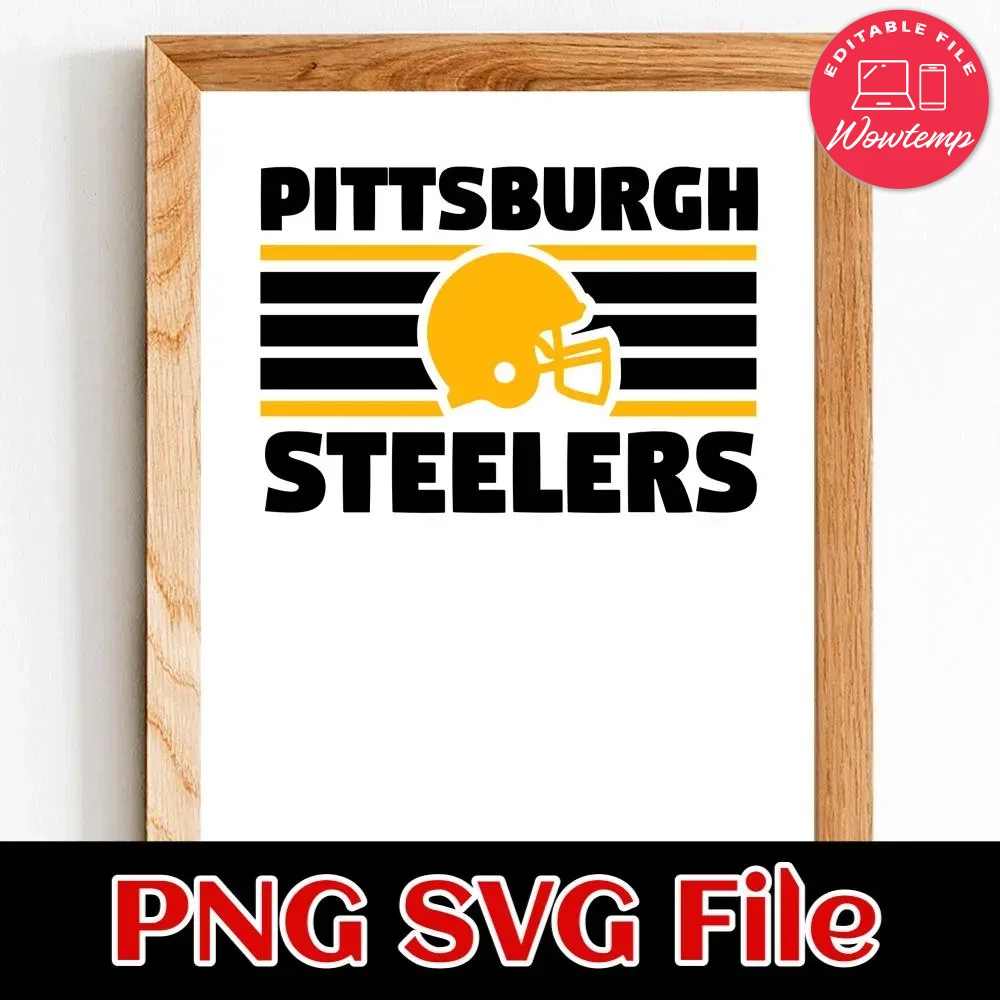 Pittsburgh Steelers SVG PNG file template | Wowtemp