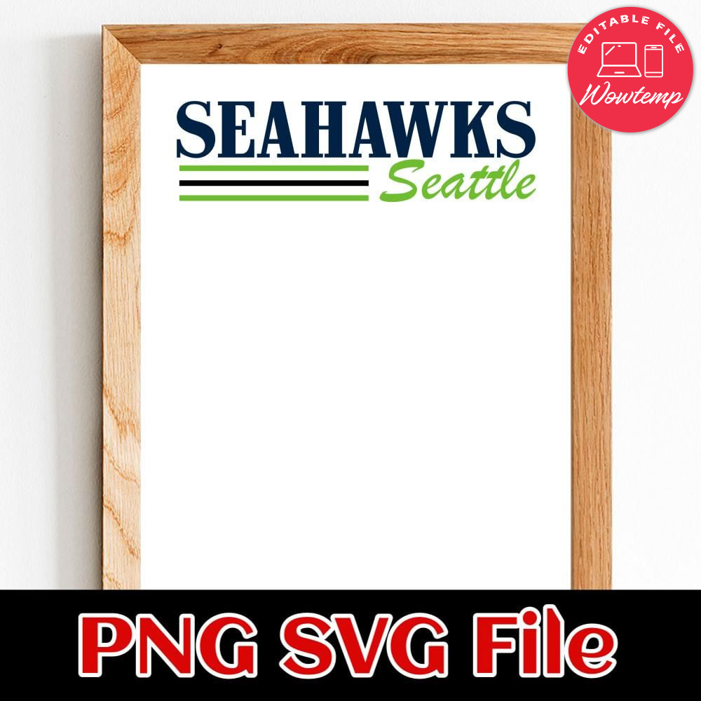 Seahawks seattle SVG PNG file template | Wowtemp