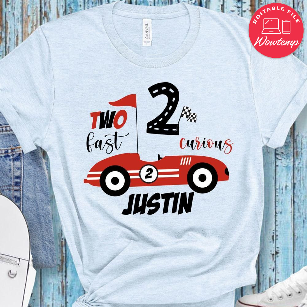 Two fast curious Birthday PNG file template | Wowtemp
