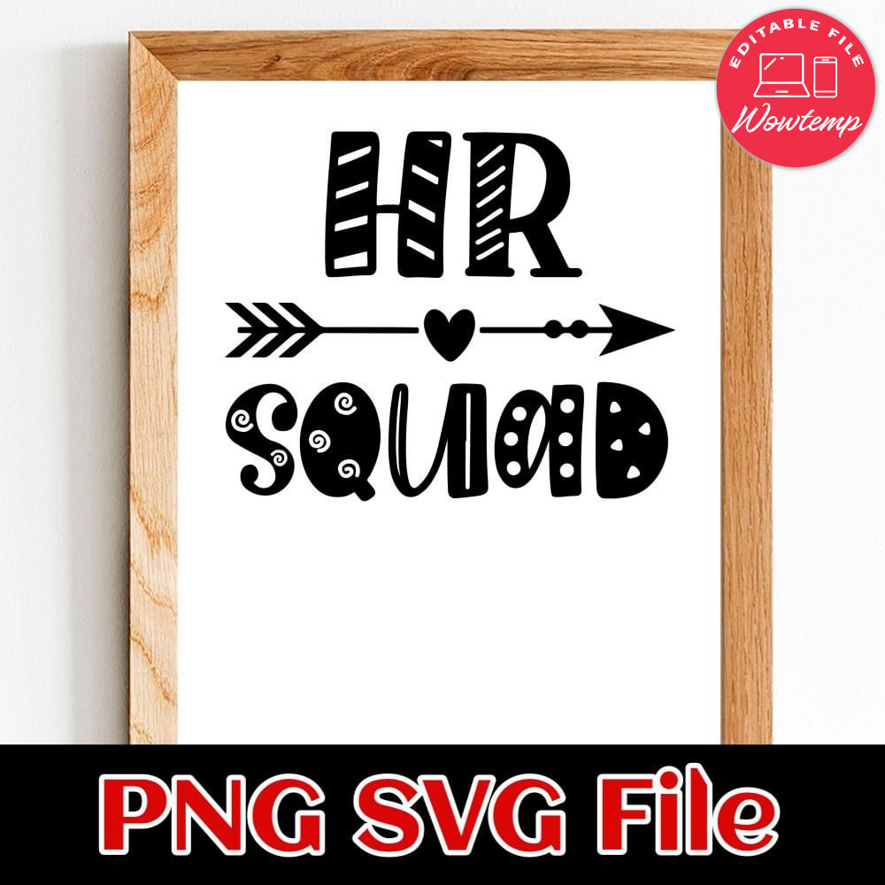 HR Squad PNG SVG file template | Wowtemp