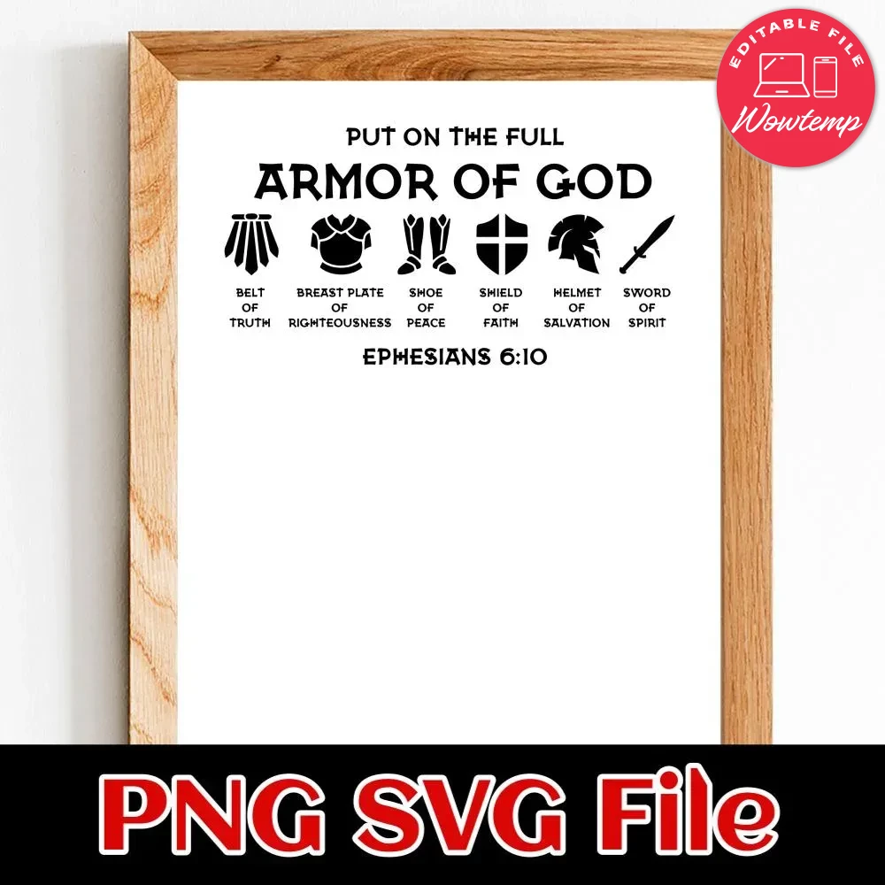 Armor Of God SVG PNG | Wowtemp