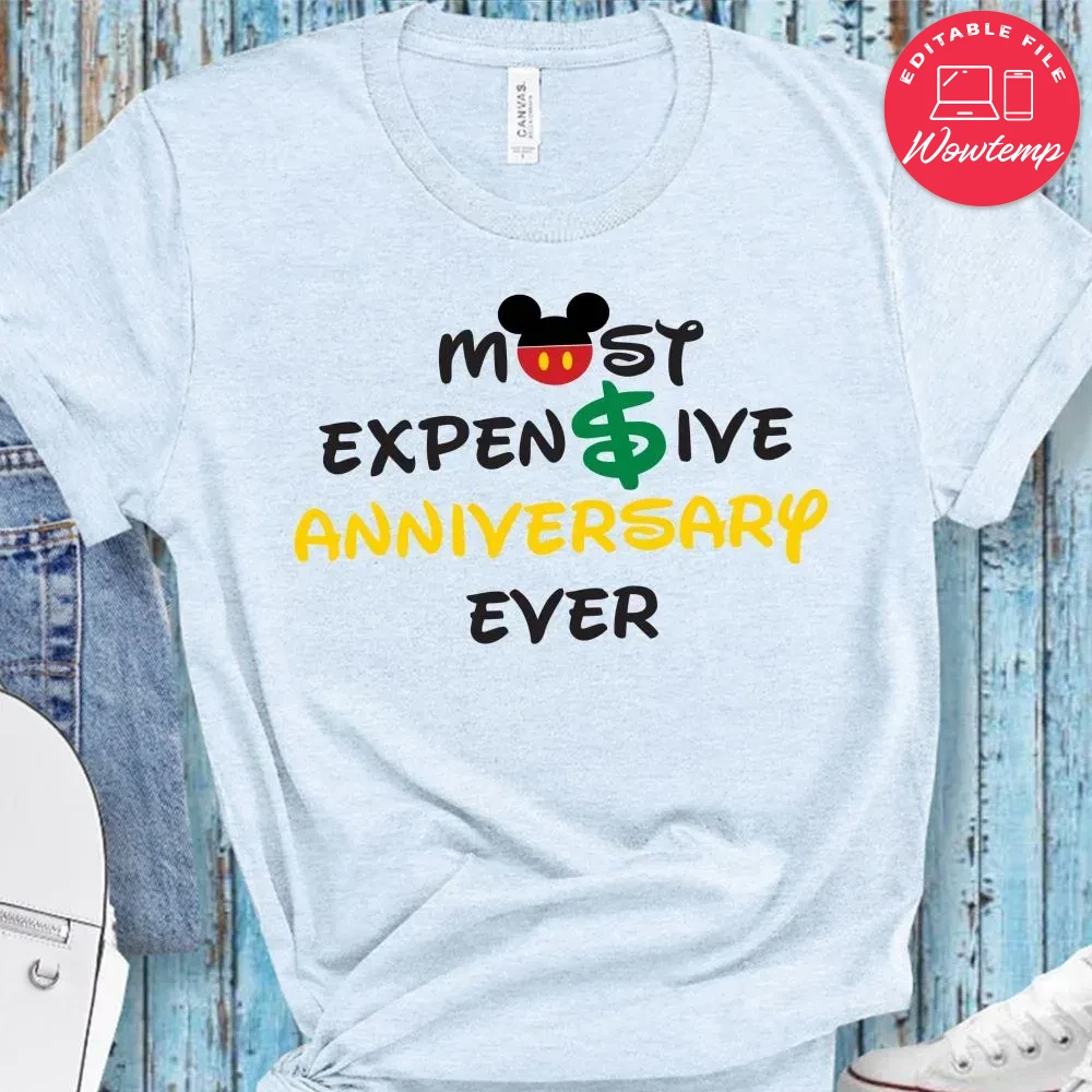 Mickey Mouse Most Expensive Anniversary Ever PNG file template | Wowtemp