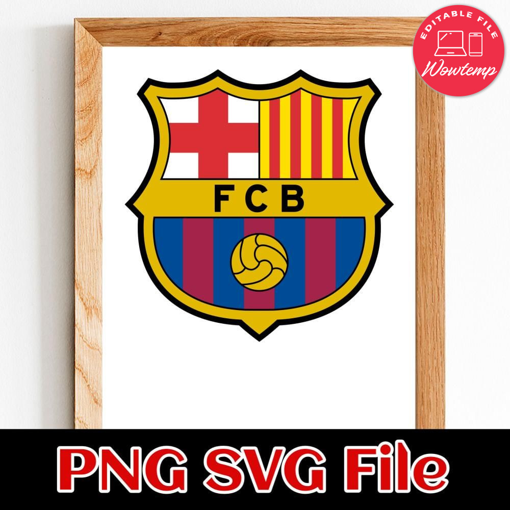 Barcelona Football Club Logo PNG SVG file template | Wowtemp