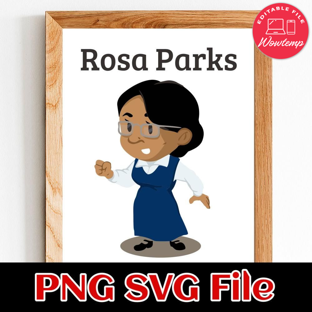 Rosa Parks PNG file template | Wowtemp